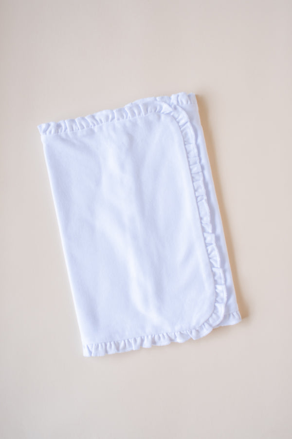 Ruffle Baby Burp Cloth - ARB Blanks