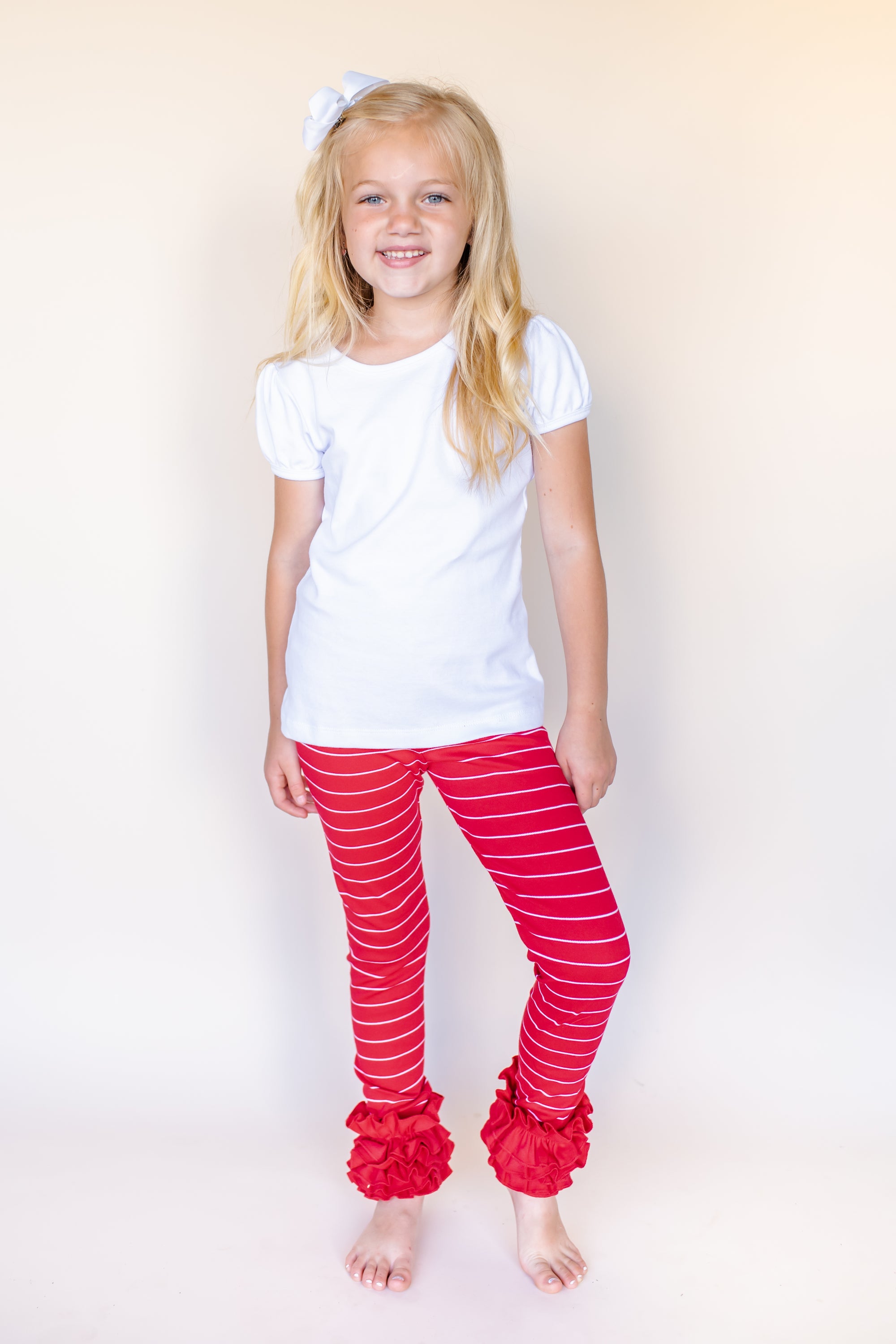 Girl's Pinstriped Ruffle Icings - ARB Blanks