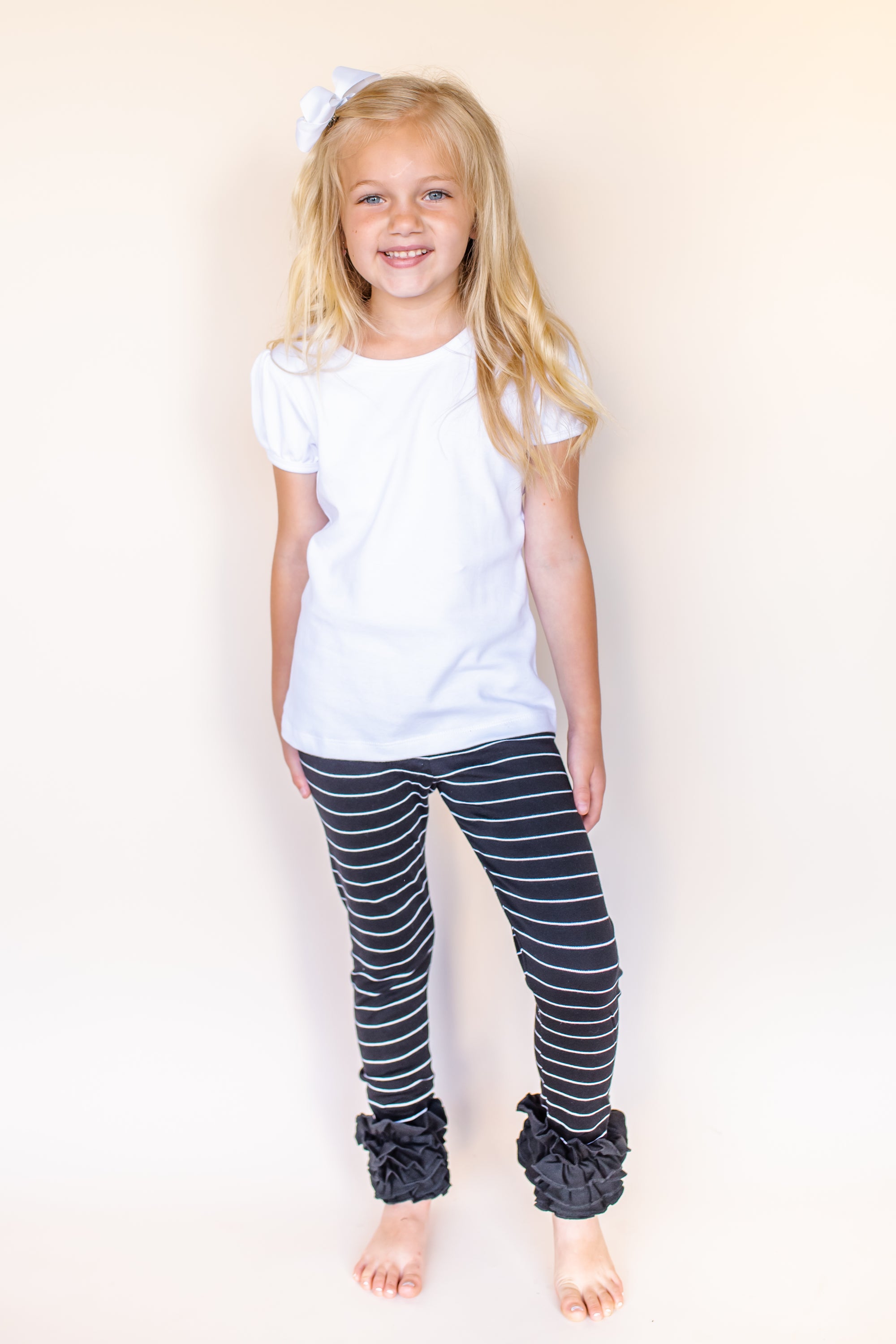Girl's Pinstriped Ruffle Icings - ARB Blanks