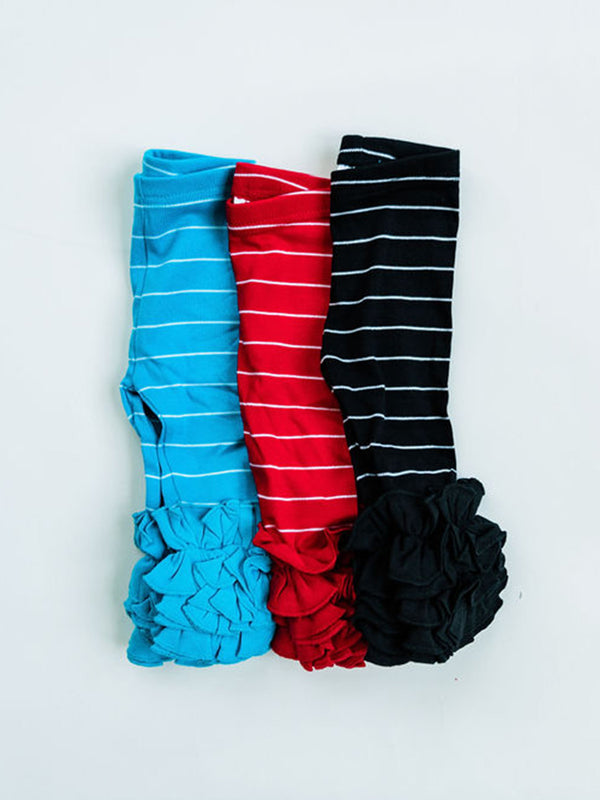 Girl's Pinstriped Ruffle Icings - ARB Blanks